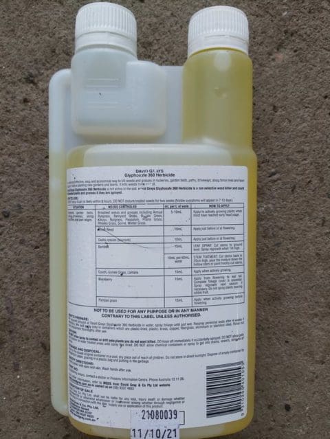 Glyphosate 360 herbicide 500ml | Camden Nurseries