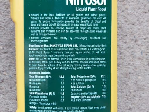 Nitrosol liquid plant food 500mL | Camden Nurseries